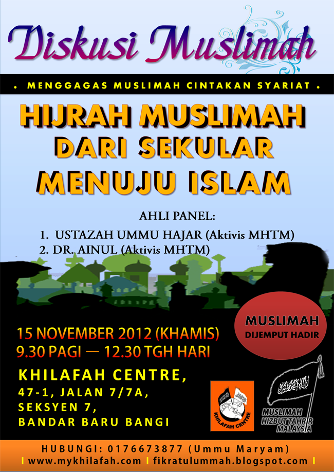 DISKUSI MUSLIMAH: Hijrah Muslimah Dari Sekular Menuju Islam – Hizbut ...